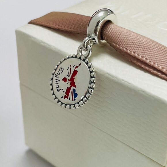 Pandora | Jewelry | Pandora England Flag Map Exclusive Charm Pendant ...